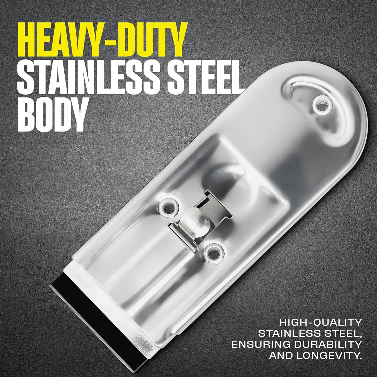 Berkling Heavy Duty Retractable Razor Blade Scraper with Stainless Ste