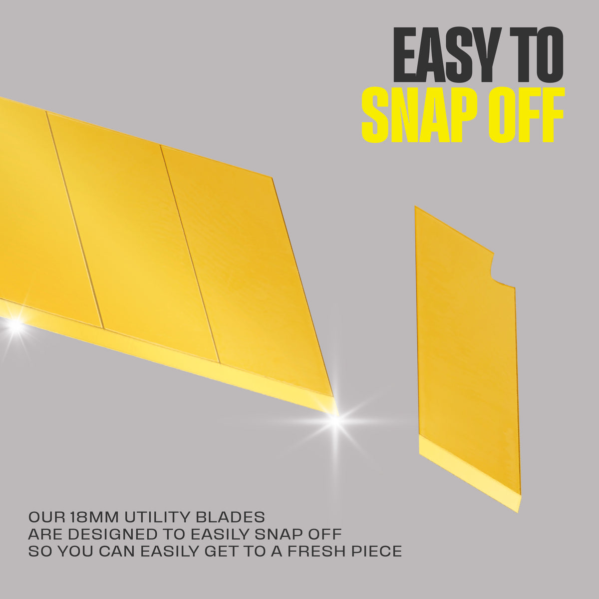 Berkling 18mm Utility Knife Blades, Titanium-Plated SK2H Steel Replace